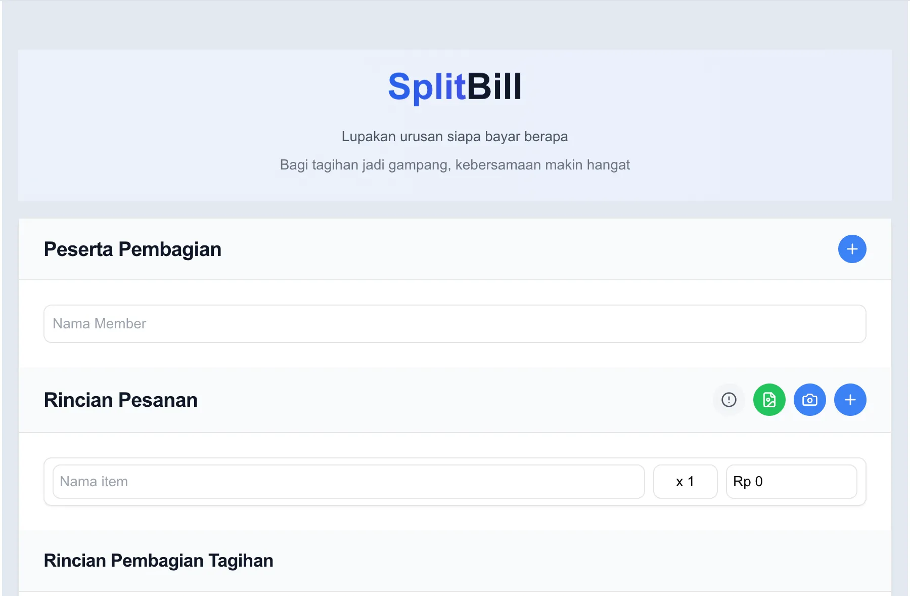 SplitBill - Indonesian SaaS